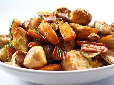 Classic Roast Vegetables with Roasted Garlic and Rosemary / Recipes ...